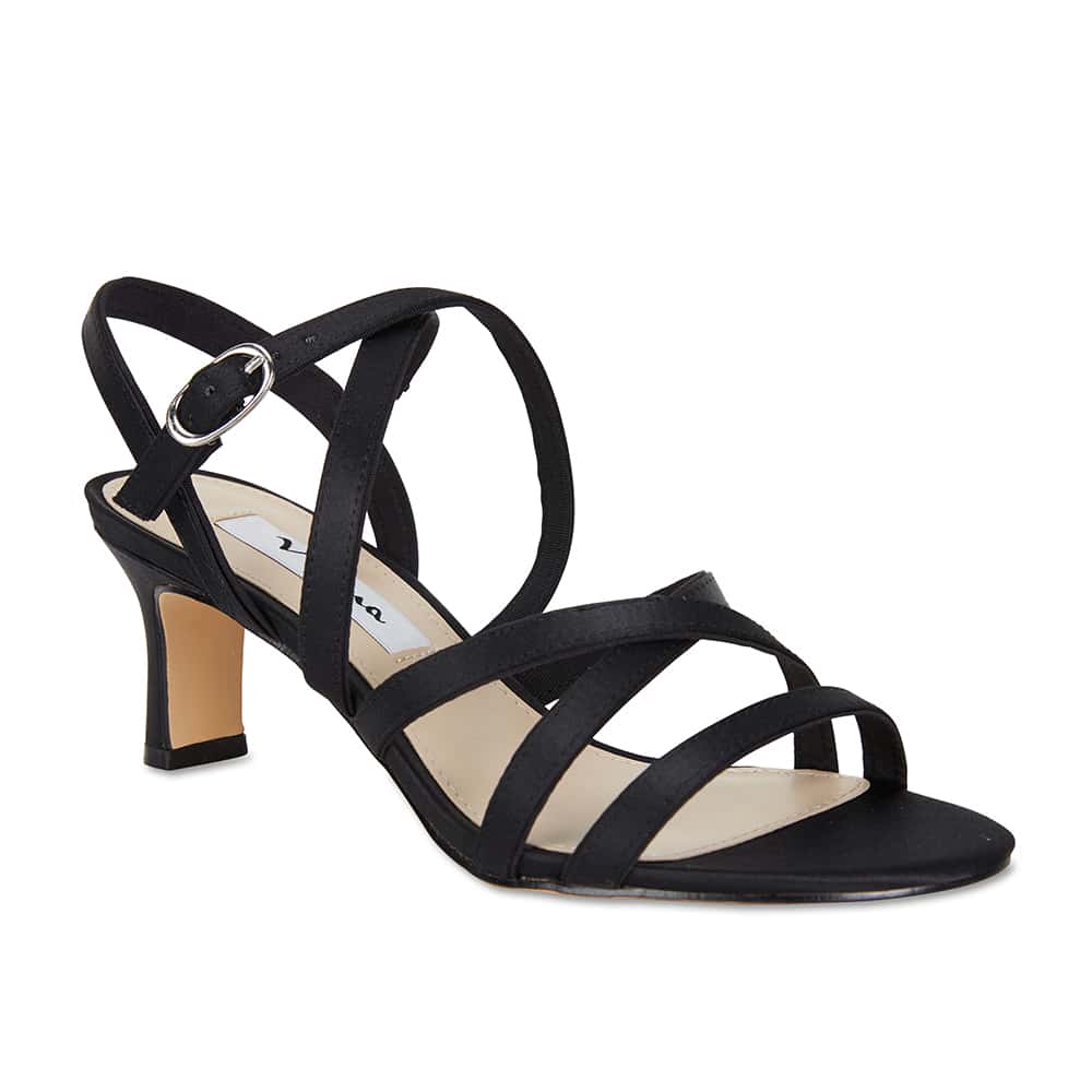 Genaya Heel in Noir | Nina | Shoe HQ