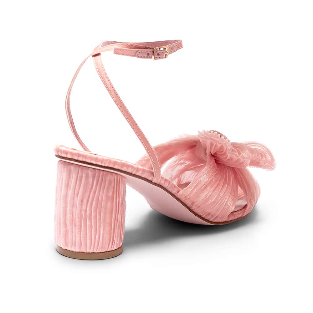 Secret Heel in Pale Pink Fabric| Pink Inc | Shoe HQ