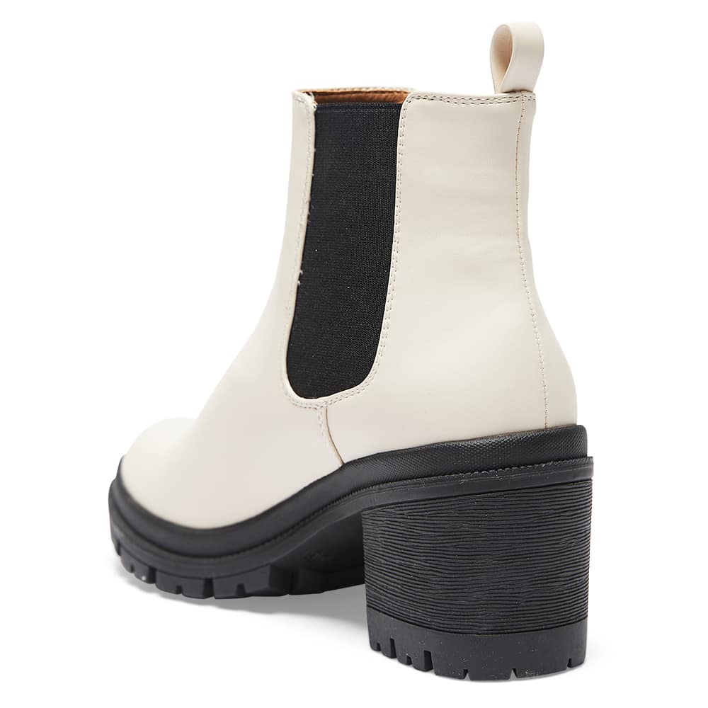 Keira Boot in Bone Smooth | Ravella | Shoe HQ