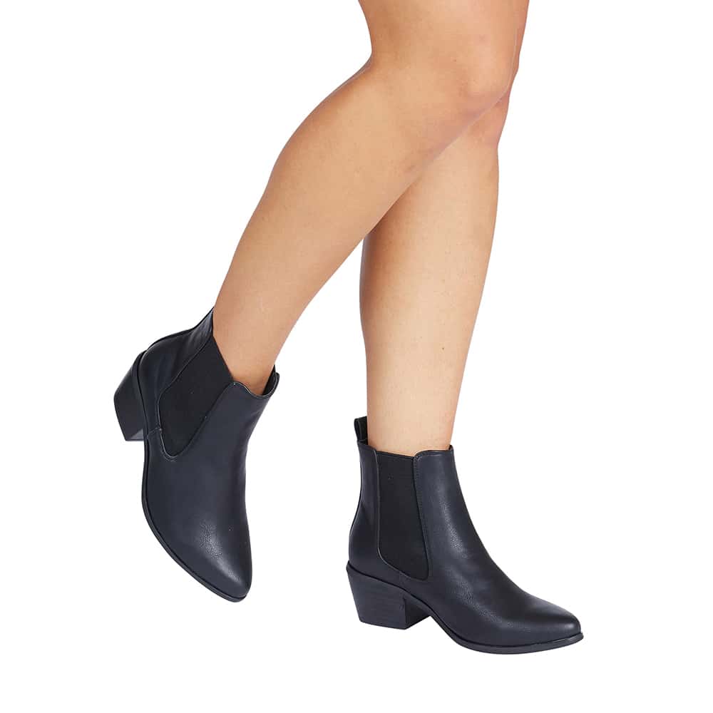 Ravella | Lorna Boot in Black Smooth