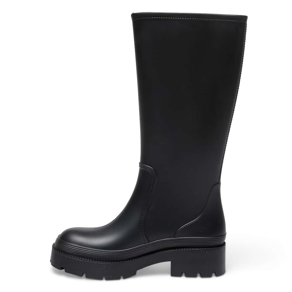 Thunder Boot in Black Smooth