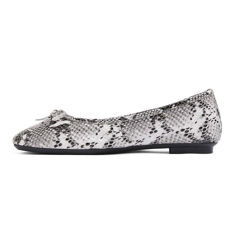 Alexa Ballet Flat in Snake Leather | Sandler | Shoe HQ