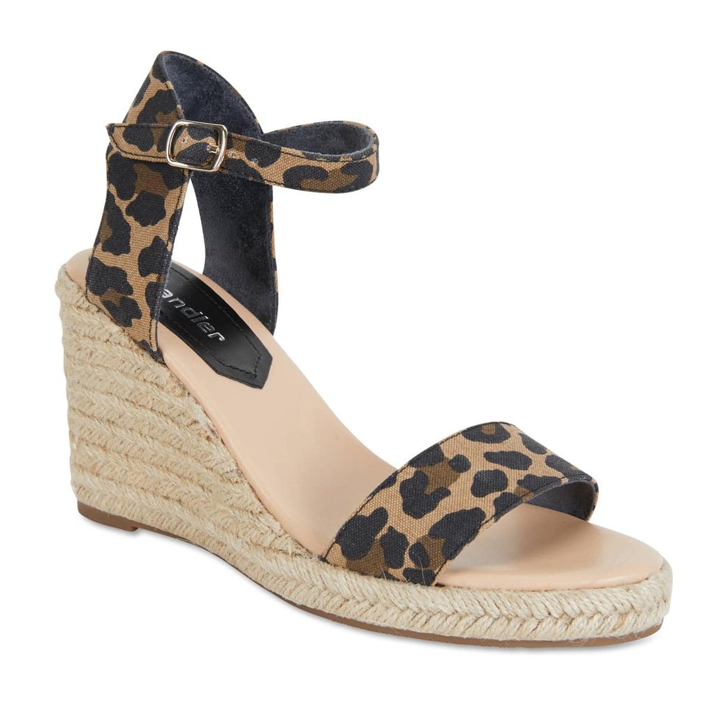 Audrey Espadrille in Animal Fabric | Sandler | Shoe HQ