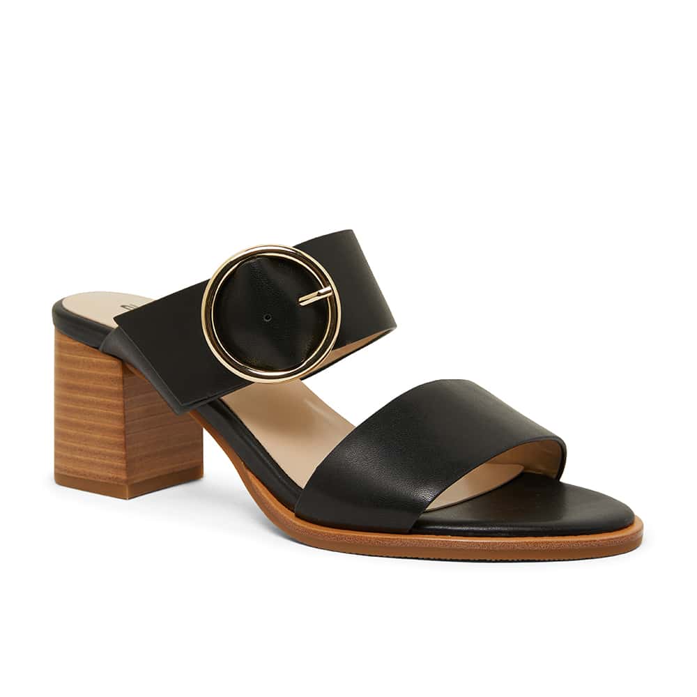 Bali Heel in Black Leather | Sandler | Shoe HQ
