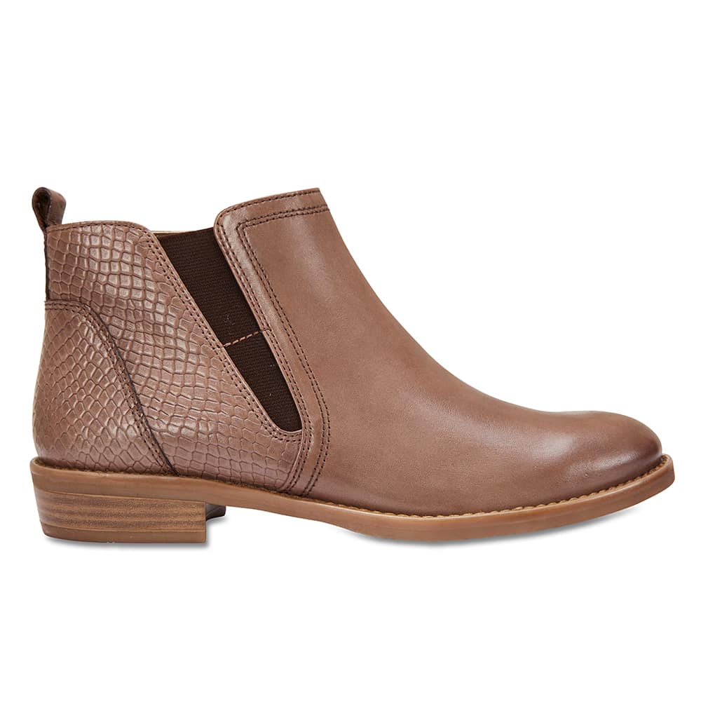 Conrad Ankle Boot in Taupe Leather | Sandler | Shoe HQ