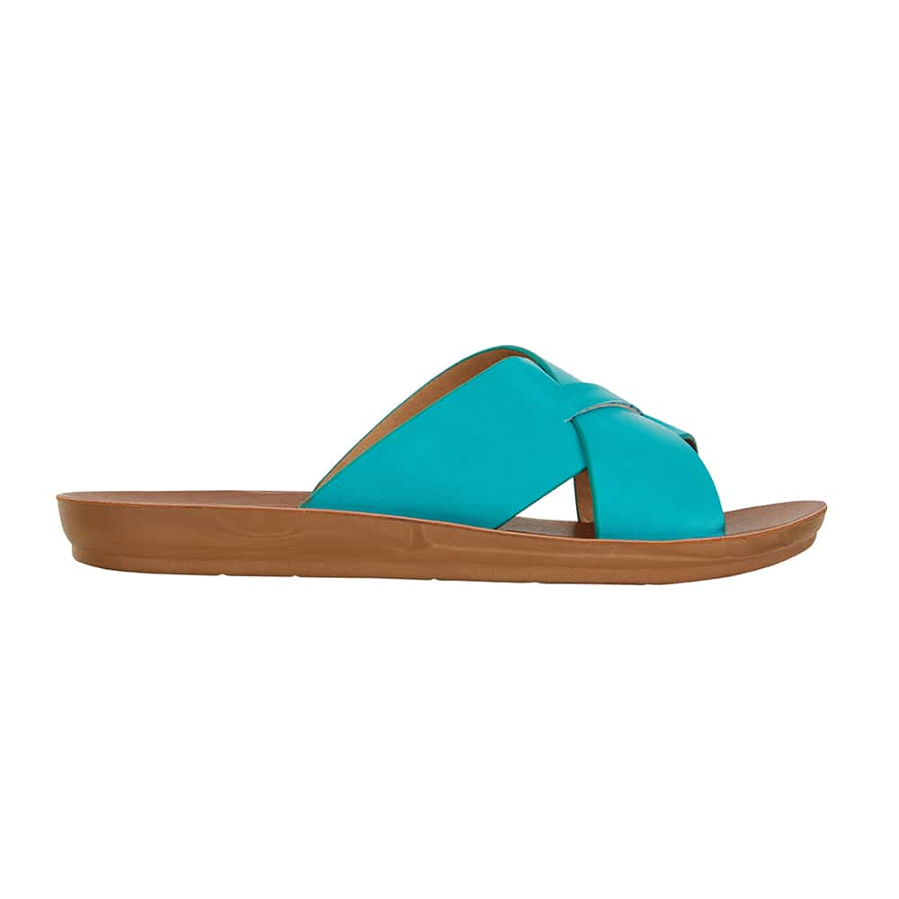 Gizmo Sandal in Turquoise Smooth | Sandler | Shoe HQ