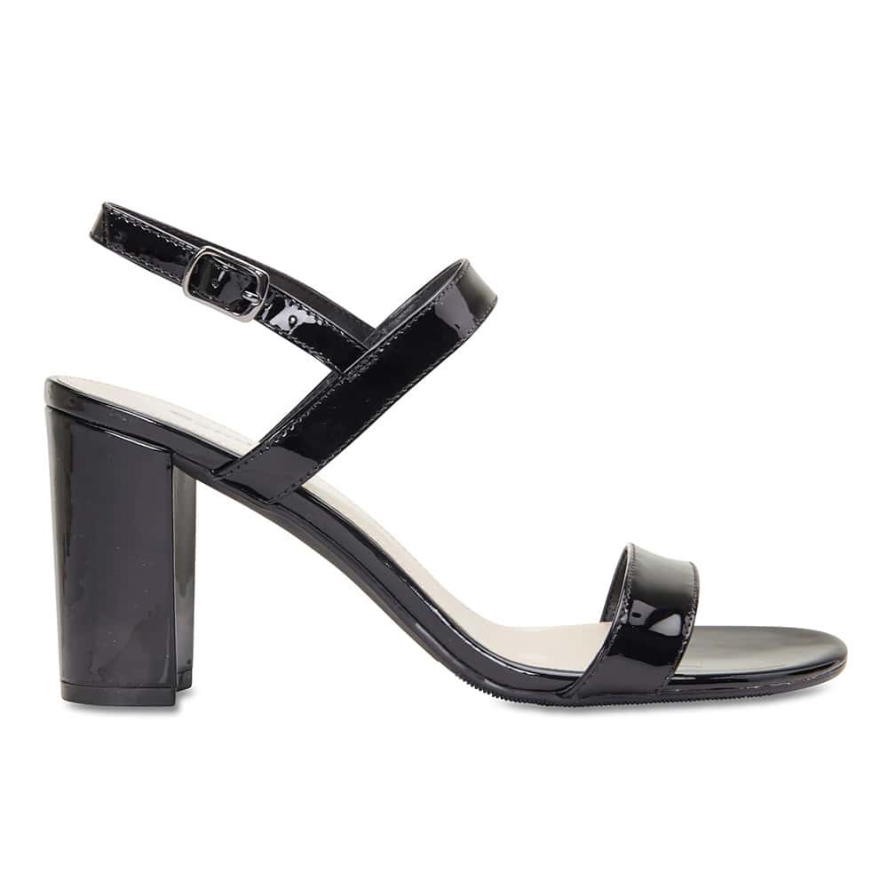 Jet Heel in Black Patent | Sandler | Shoe HQ