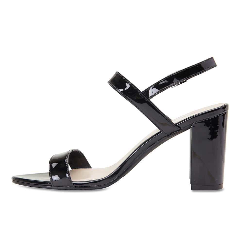Jet Heel in Black Patent | Sandler | Shoe HQ