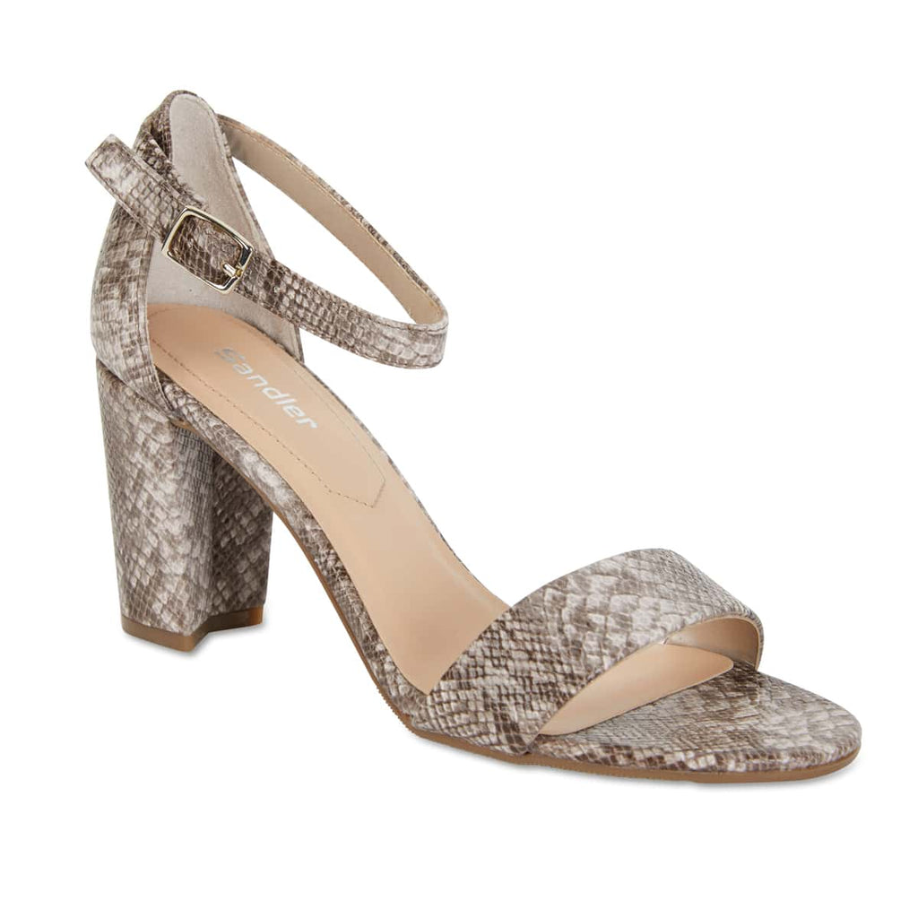 Juliet Heel in Snake Leather | Sandler | Shoe HQ