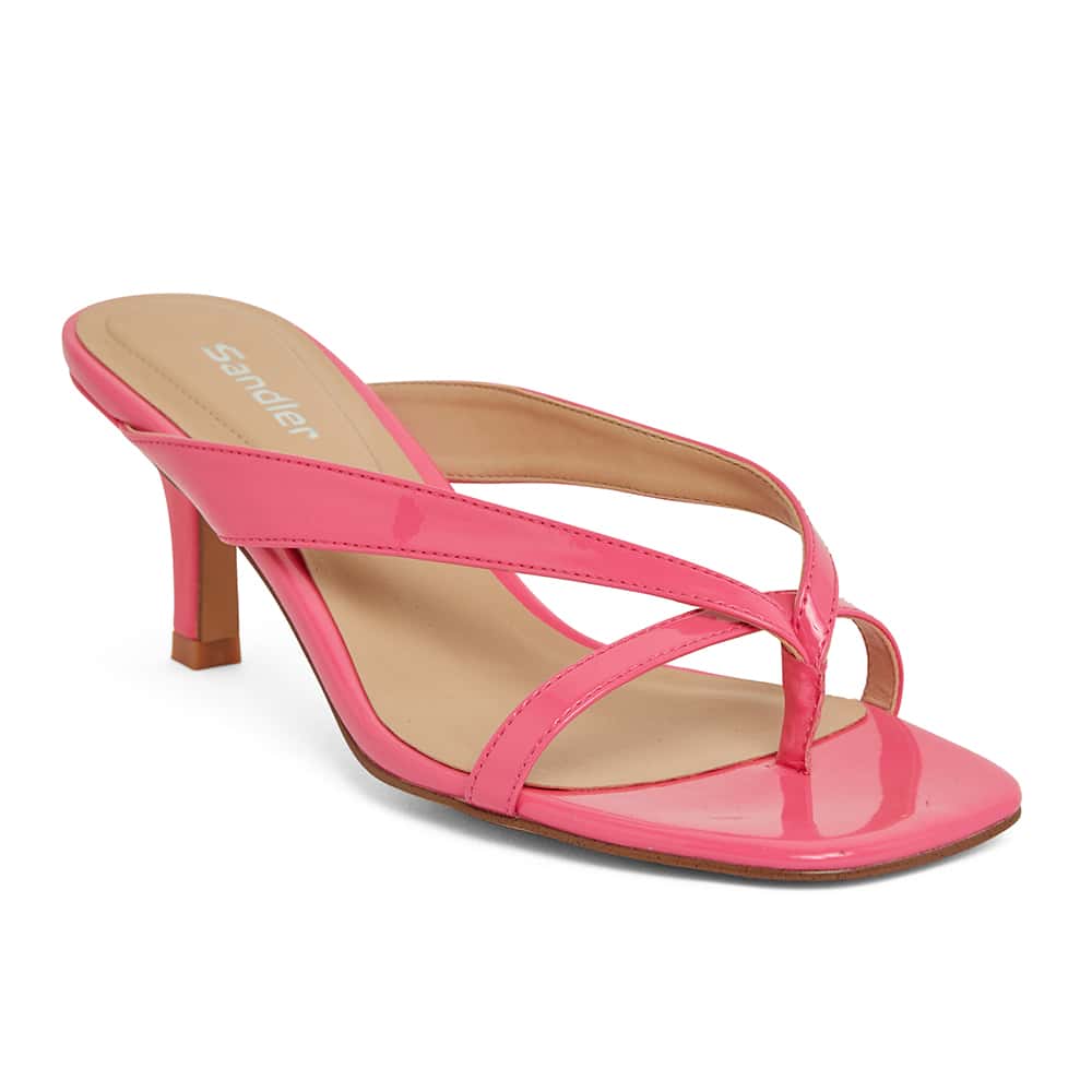 Madrid Heel in Pink Patent Patent | Sandler | Shoe HQ