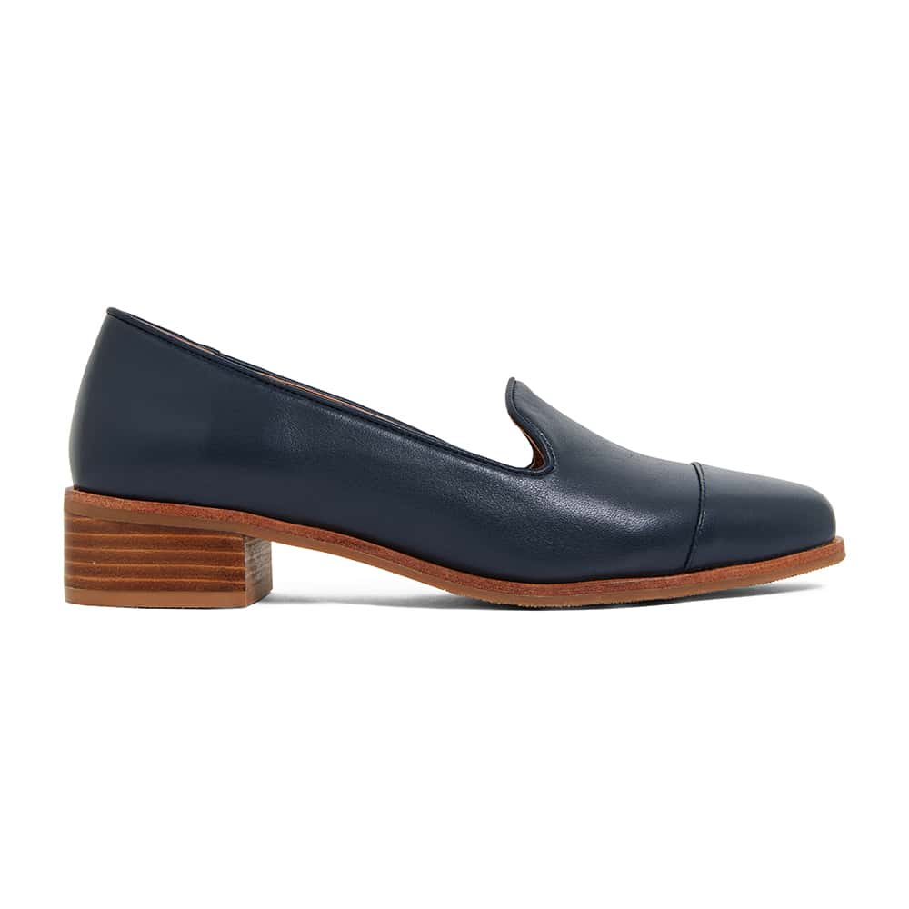 Sable Loafer in Navy Leather | Sandler | Shoe HQ