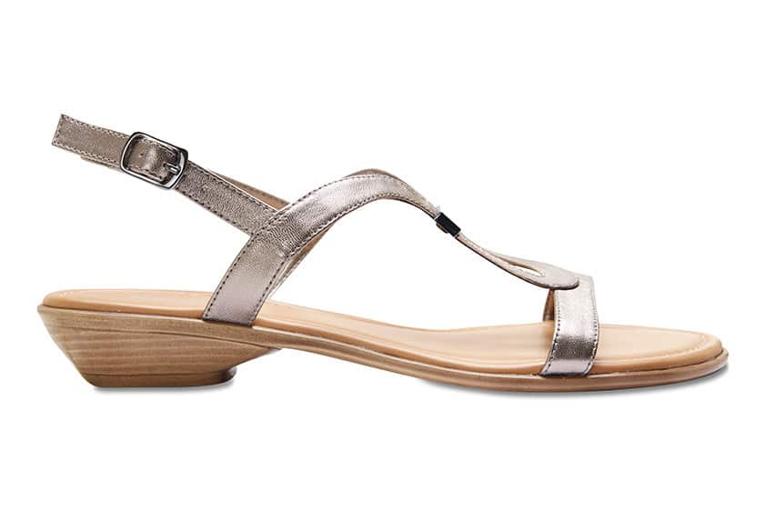 Sandler | Sasha Slide in Pewter Leather